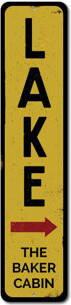 Lizton Sign Shop, Inc Lake Vertical Custom Aluminum Sign - ShopStyle Decor