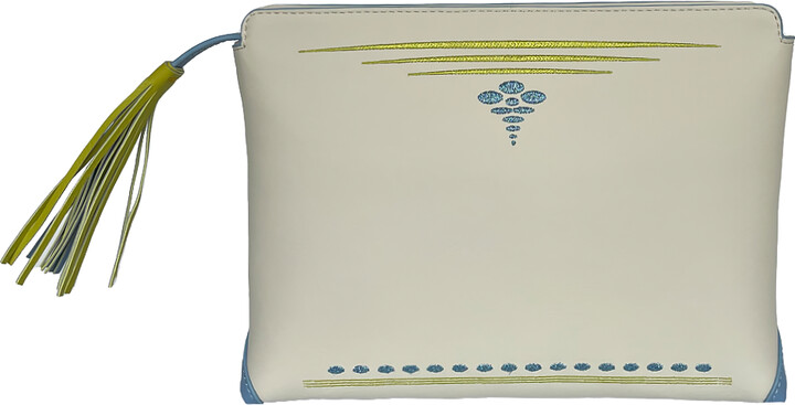 Geomi Mun Clutch - Vanilla - ShopStyle