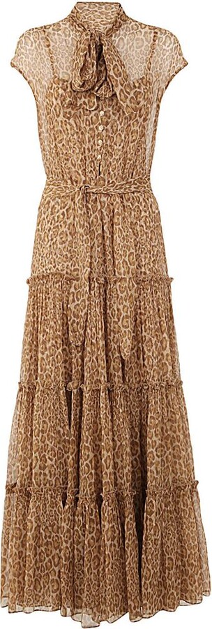 Alessia Zamattio S/S High Neck Long Dress - ShopStyle
