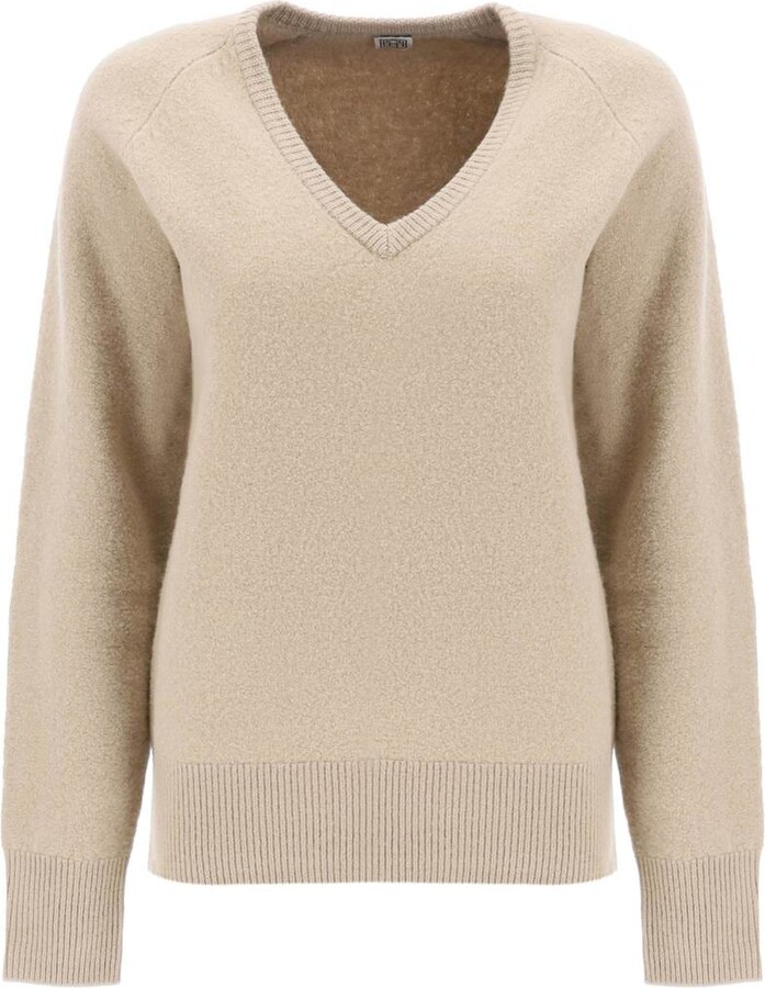 Totême felted-wool sweater - ShopStyle