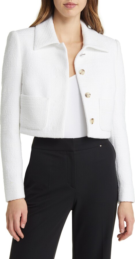 HUGO BOSS Jappa Textured Crop Jacket - ShopStyle