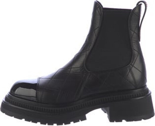 Chanel 2023-2024 Quilted Pattern Chelsea Boots - ShopStyle