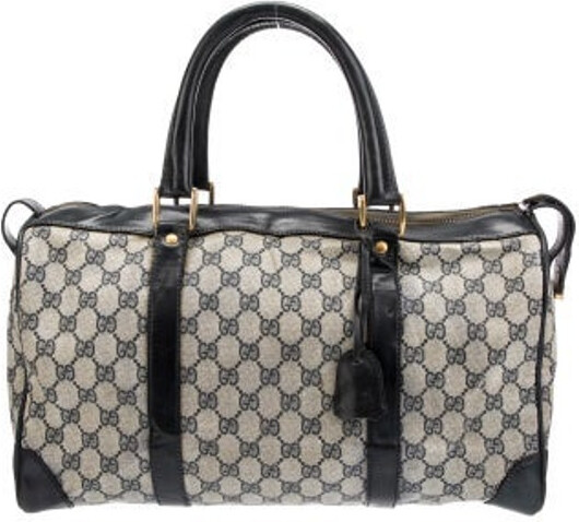 Gucci Vintage Boston Navy Travel - ShopStyle Shoulder Bags