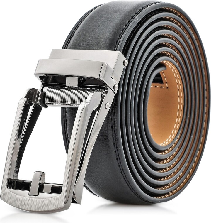Mio Marino Men's Bristle Leather Linxx Ratchet Belt - ShopStyle