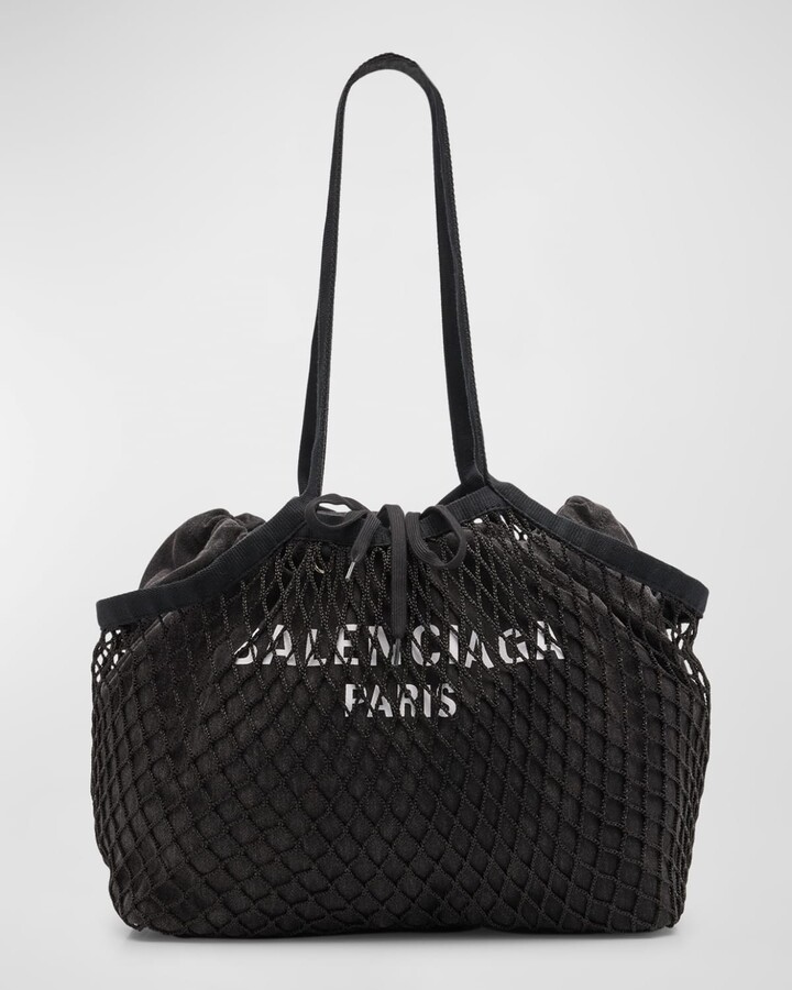 Balenciaga 24 Fishnet Canvas Tote Bag - ShopStyle