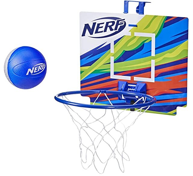 NERF NERF Nerfoop -- The Classic Mini Foam Basketball and Hoop -- Hooks ...