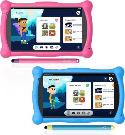 Buy 2: Contixo 7 inch V10 Bundle Value Pack, Blue and Pink Kids Tablets ...