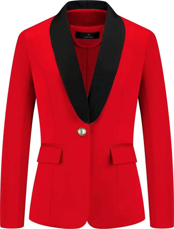 MODFUL Women Formal Suit Business Elegant Vintage Blazer Classic Soft ...