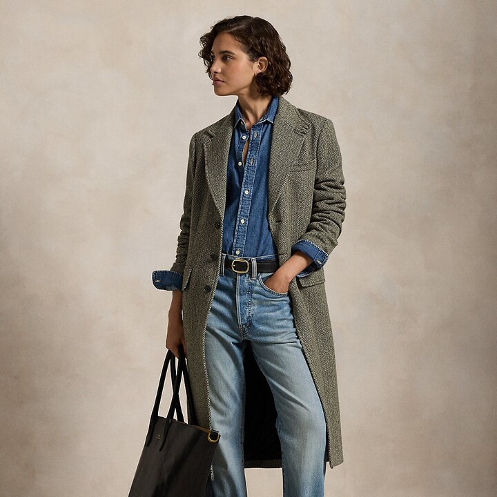 Ralph Lauren Herringbone Coat - ShopStyle