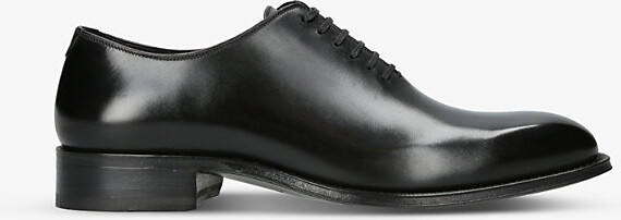 Tom Ford Mens Black Claydon Lace-up Leather Shoes - ShopStyle