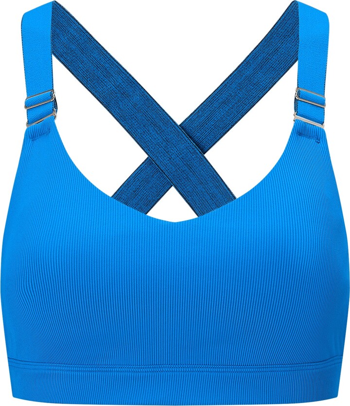 XRT - Tilt Bright Blue Performance Rib Bra - ShopStyle