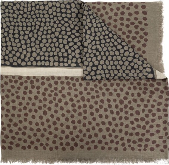 Saint Laurent All-Over Patterned Scarf - ShopStyle Scarves & Wraps