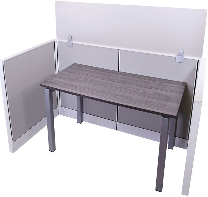 OBEX 12" Frosted Acrylic Cubicle Mounted Privacy Panel with Large ...