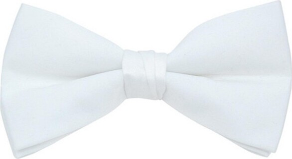 The Dapper Tie TheDapperTie Young Boy' White Solid Color Pre-tied Clip ...