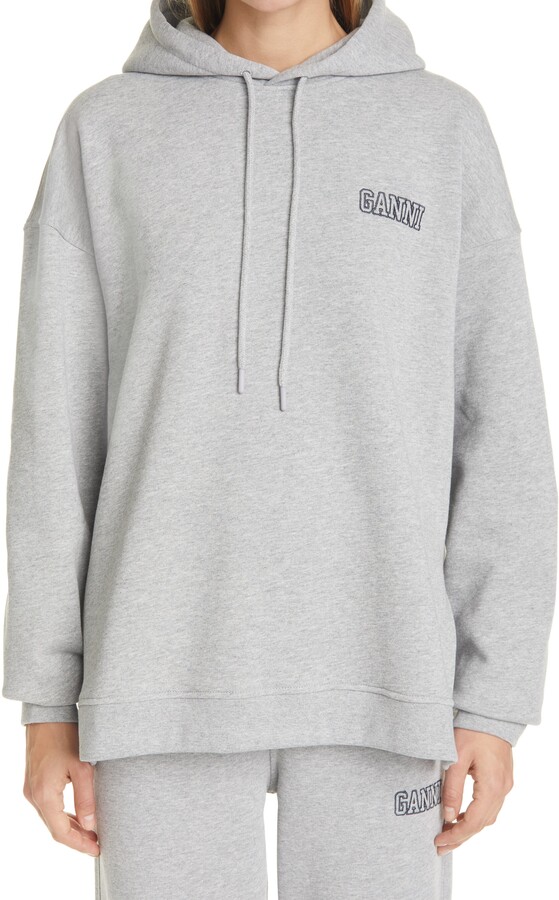 Ganni Software Isoli Logo Hoodie - ShopStyle