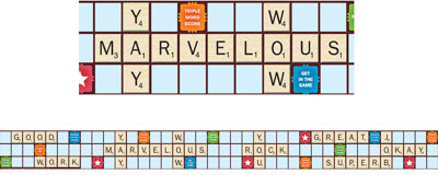 Eureka Classroom Scrabble Letters Extra Wide Die Cut Deco Trim ...