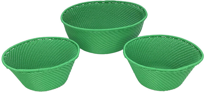 Lisa Todd Designs - Decorative Wire Bowls - Set of 3 - Green ...