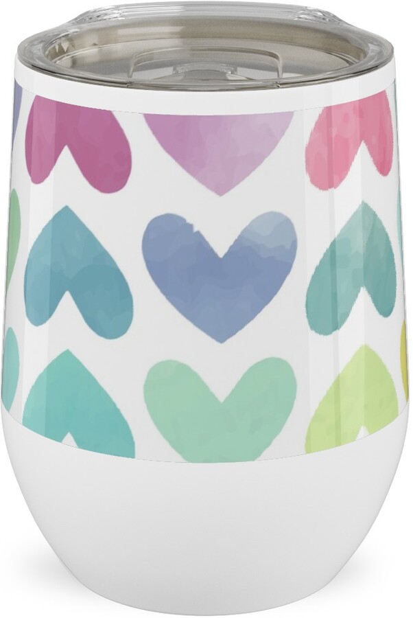 Shutterfly Stainless Steel Tumblers: Rainbow Hearts - Multi, 12oz - ShopStyle Drinkware & Bar Tools