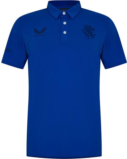 Castore Rangers FC Short Sleeve Polo Shirt Mens - ShopStyle