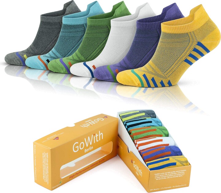 GoWith Men's Bamboo Athletic Ankle Performance Socks - ShopStyle