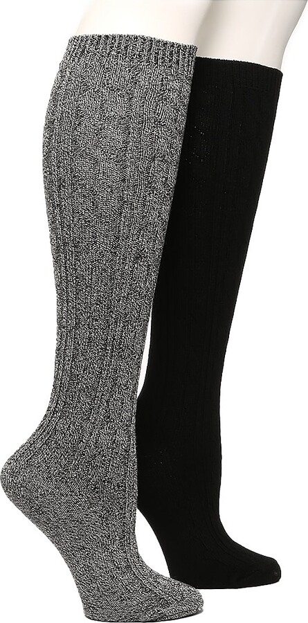 Crown Vintage Cable Knit Knee Socks 2 Pack - ShopStyle