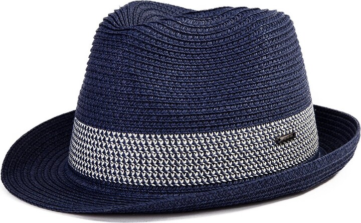 Comhats Mens Sun Hats Packable Fedora Trilby Straw Hats Summer Panama ...