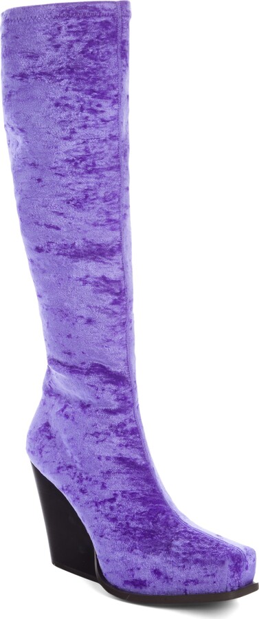 Stella McCartney Cowboy Velvet Tall Boot - ShopStyle