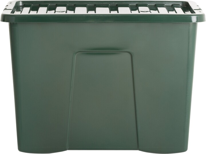 Wham Crystal 80L Plastic Storage Box Bottle (Green) - ShopStyle