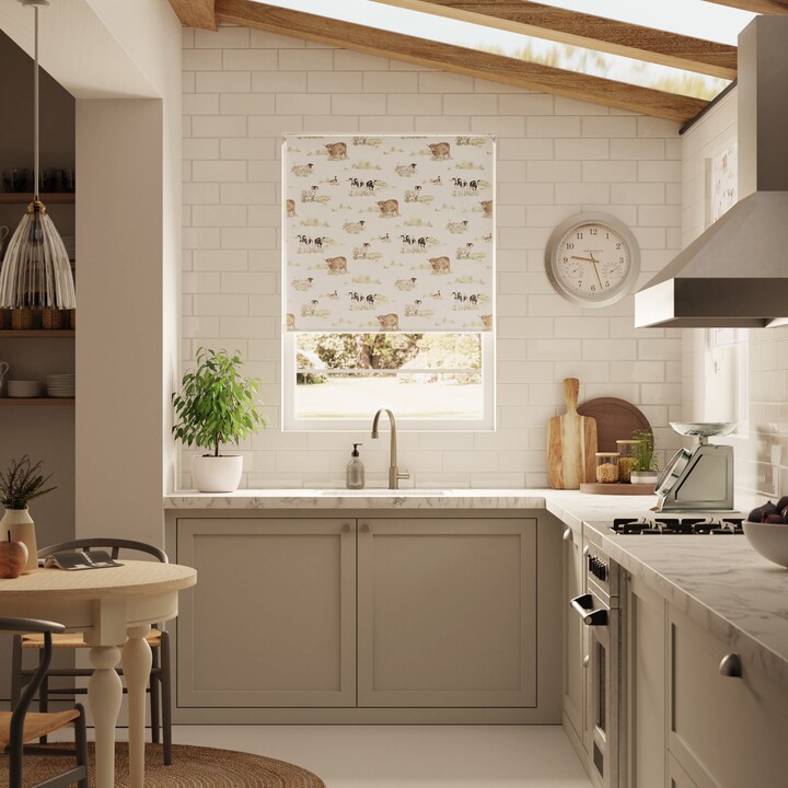 Dunelm Highland Cow Natural Daylight Roller Blind Brown - ShopStyle Decor