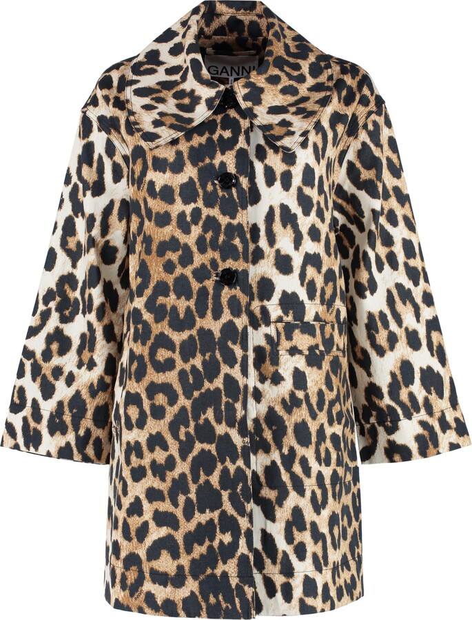 Ganni Leopard Print Jacket - ShopStyle