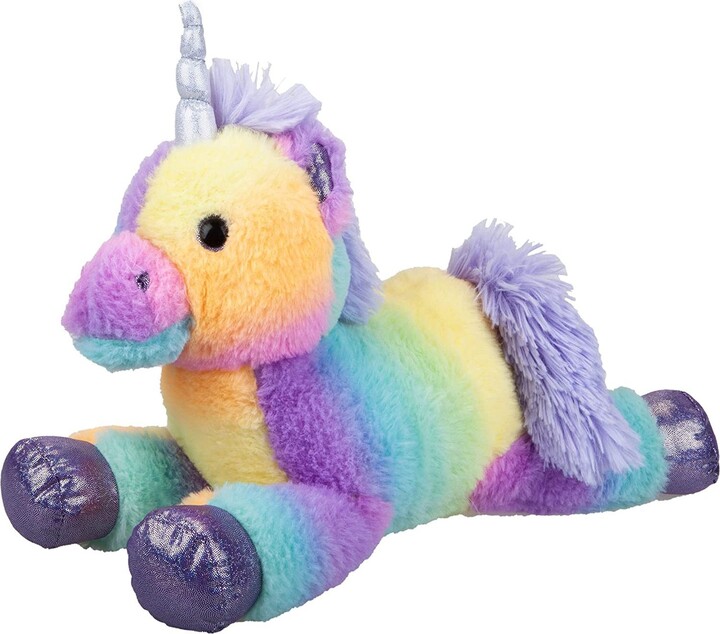 VFM e-Store 15" Rainbow Pastel Plush Lying Unicorn, Soft Toy, Cuddly ...
