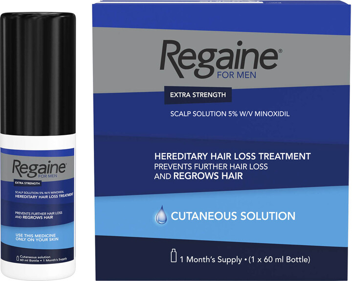 Regaine Men's Extra Strength Hair Loss and Hair Regrowth Solution 60ml ...