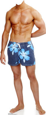 Advanced Graphics Stand-Ins Beach Muscle Man Life Size Cardboard ...