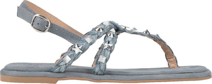 ALMA BLUE Thong sandals - ShopStyle