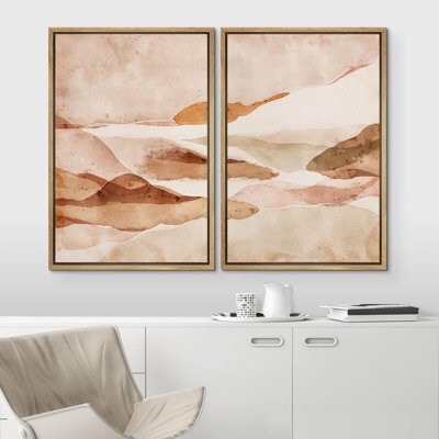 IDEA4WALL Bright Preppy Animals Watercolor Pastel Wave Patterns ...