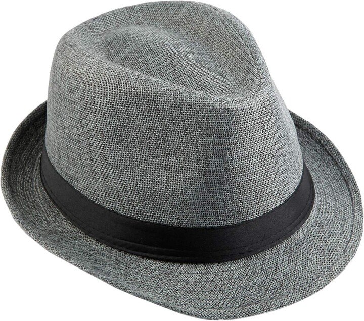 KYEYGWO Fedora Hat Fashion Felt Gangster Hats for Men and Women Trilby ...