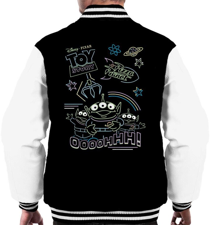 Pixar Toy Story Aliens Oooohhh Men's Varsity Jacket Black/White - ShopStyle