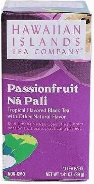 Hawaiian Islands Tea Company Passion Fruit Na Pali Black Tea - 20ct ...