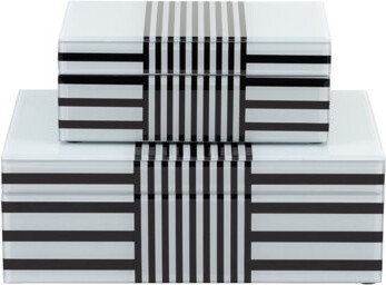 Joss & Main Decorative Storage Boxes - Contemporary Black and White ...