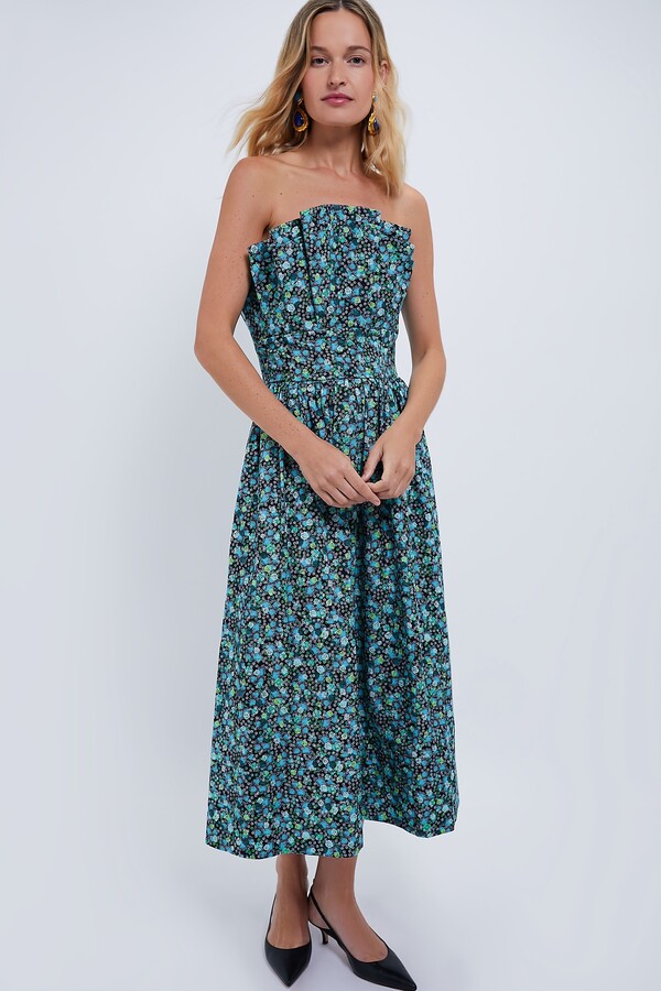 De Loreta Jazmin Print Abanico Dress - ShopStyle