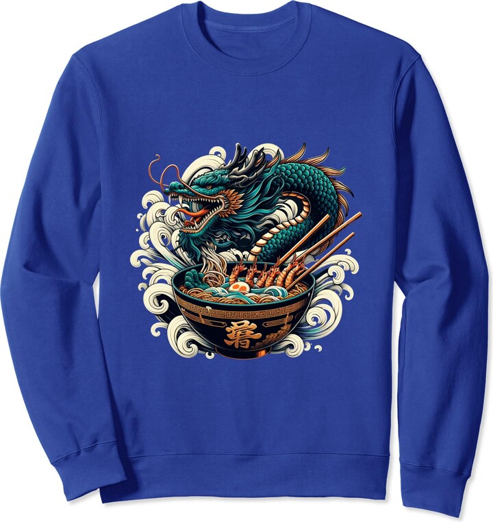 Dragon Eating Ramen Shirts Dragon Eating Ramen Kaiju Dragon Japanese ...