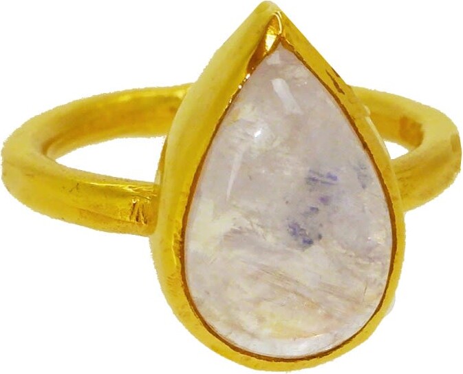 Yvonne Henderson Jewellery Women's Gold Statement Teardrop Moonstone ...