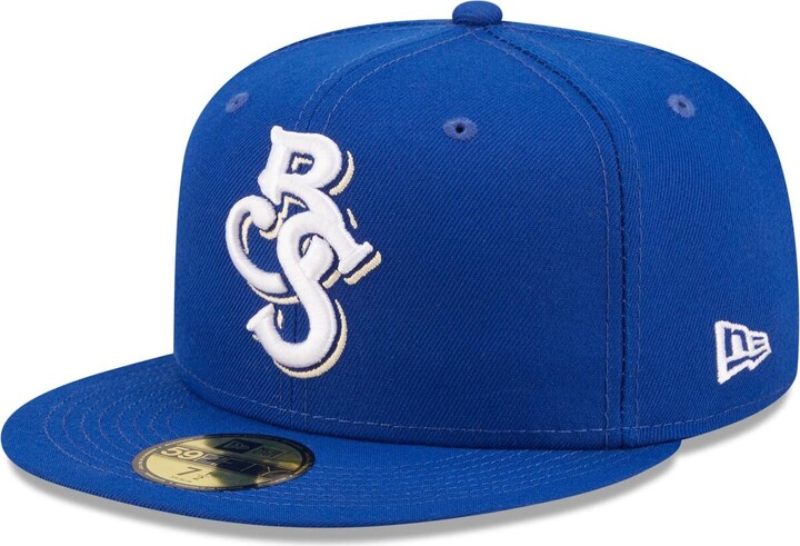 New Era Men's Blue Biloxi Shuckers Authentic Collection 59FIFTY Fitted ...