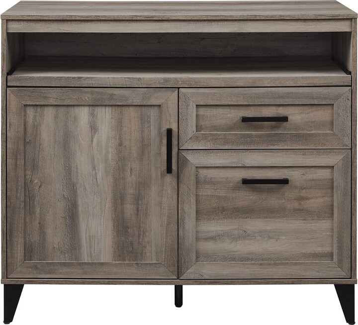 Hewson Modern Storage Secretary Desk With Keyboard Tray - ShopStyle