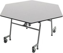 AmTab Manufacturing Corporation 60" Hexagon Folding Table - ShopStyle