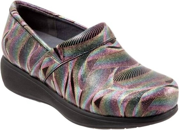 SoftWalk Women'S Meredith Sport Clog - Medium Width in Wave Multi ...