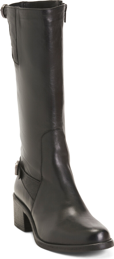 Emanuele Castro Made In Italy Leather High Shaft Boots - ShopStyle