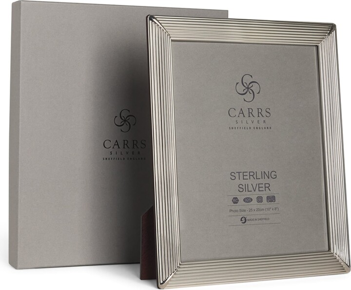 Carrs Silver Sterling Silver Fluted Photo Frame with Wood Back - ShopStyle