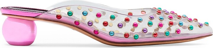 Kate Spade Honor Embellished PVC Mules - ShopStyle
