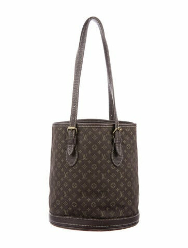 Louis Vuitton Mini Lin Petit Bucket Bag Brown - ShopStyle